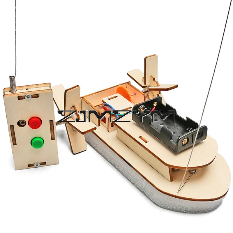 Wooden Ship Model Kit DIY Handmade Remote Control Ship Model Mini Boat ...